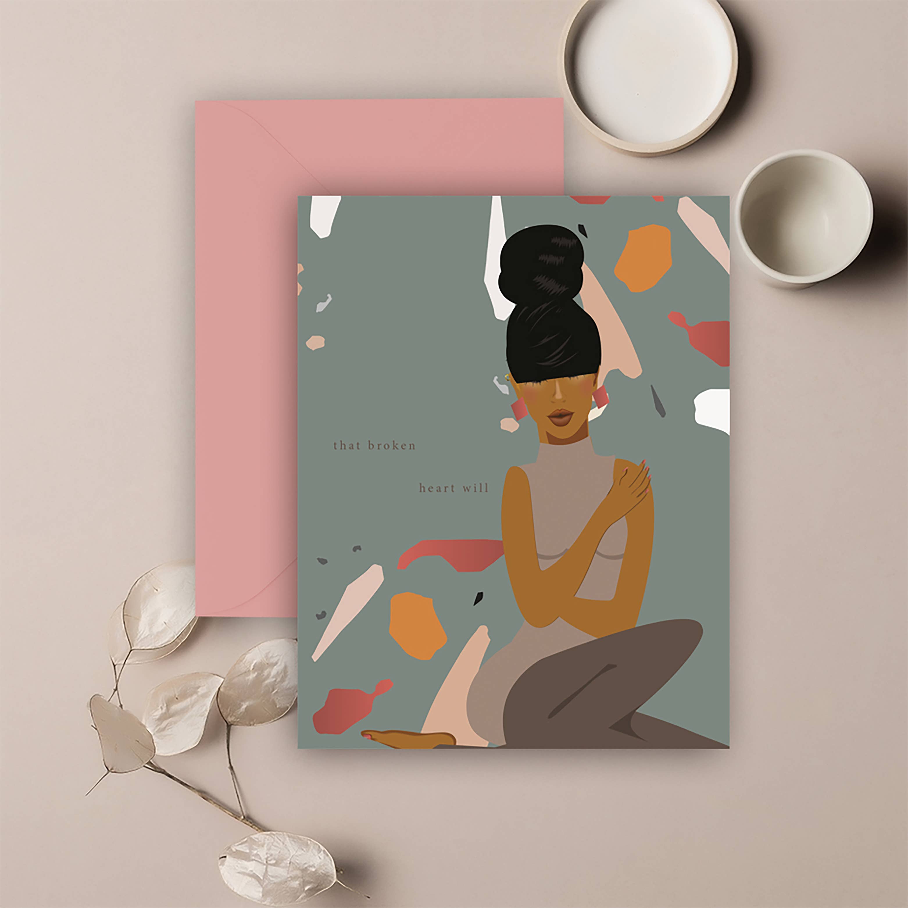 Broken Heart Greeting Card – Heart 2 Home Gifts